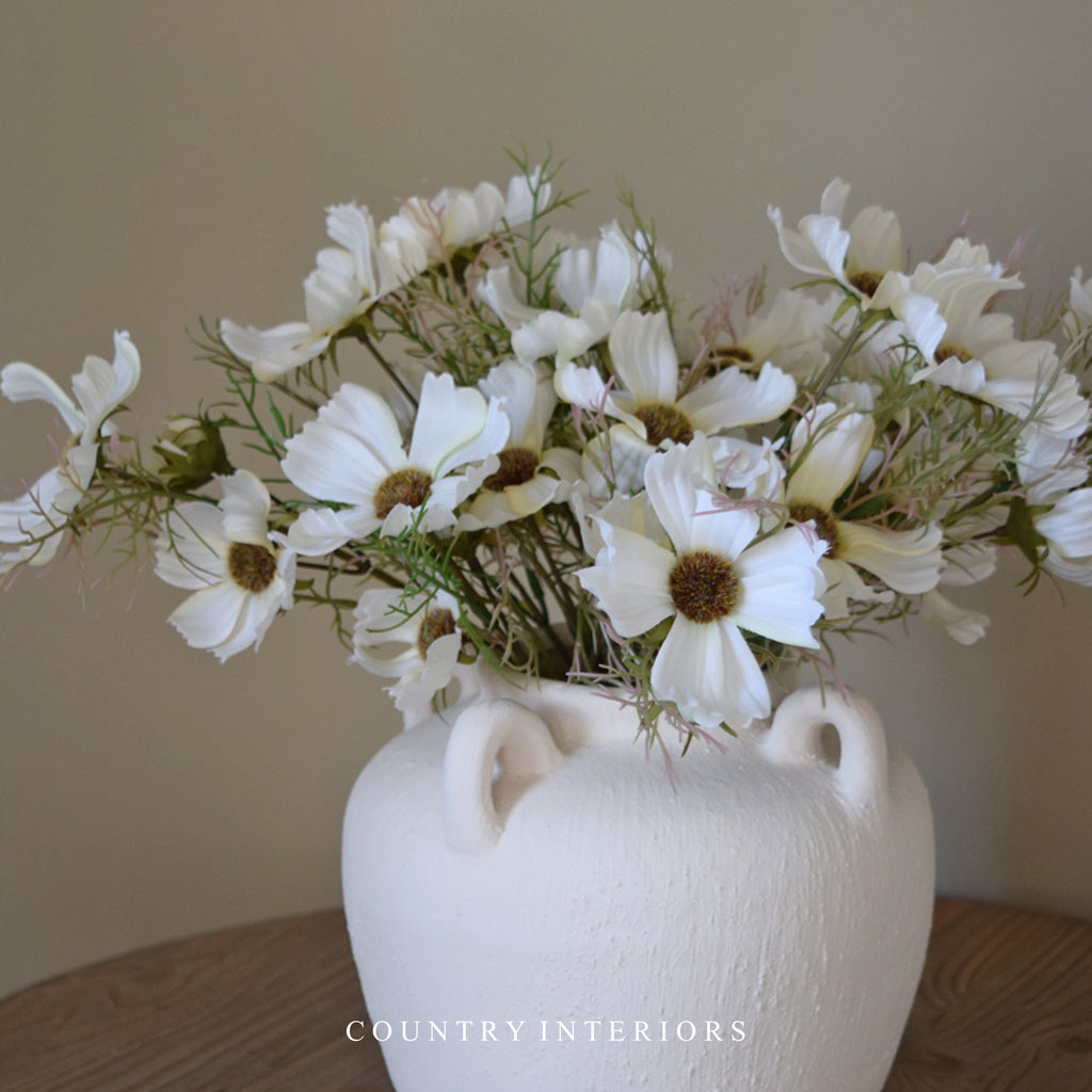 Cream Cosmos Flower Spray – Country Interiors