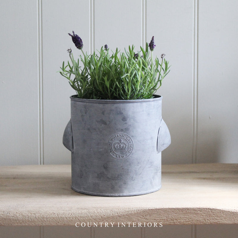 Kew Zinc Plant Pot - Round – Country Interiors