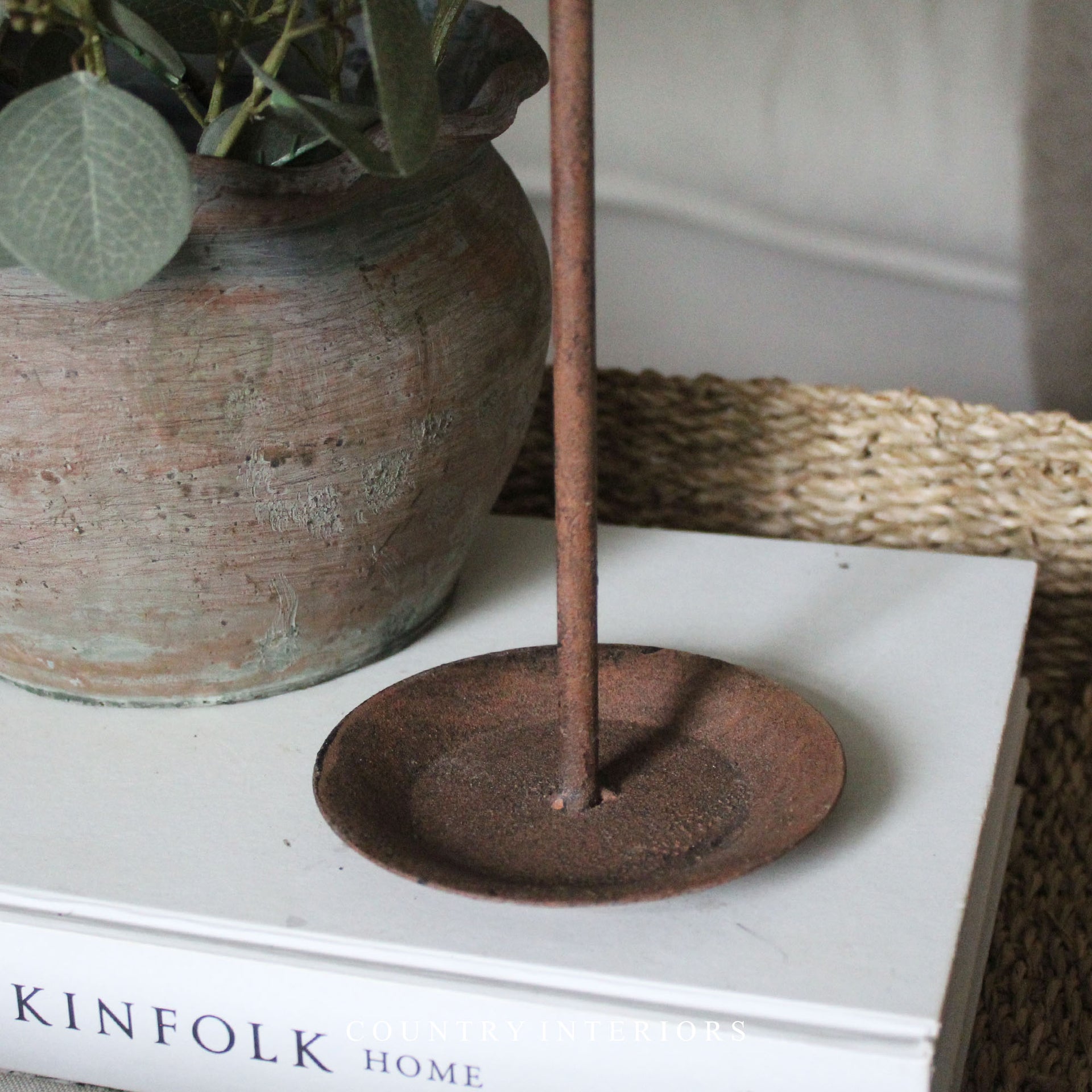 Vintage Rust Candle Holders - Two Sizes – Country Interiors